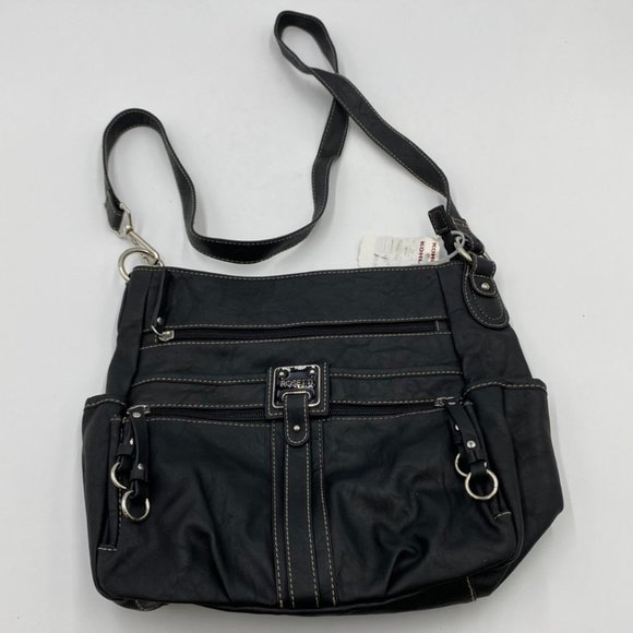 Rosetti | Bags | Rosetti Black Stitched Crossbody Purse | Poshmark